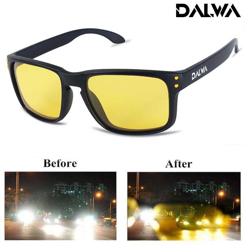 Dalwa Night Driving Glasses Anti Glare HD Vision For Polarized Fishing ...