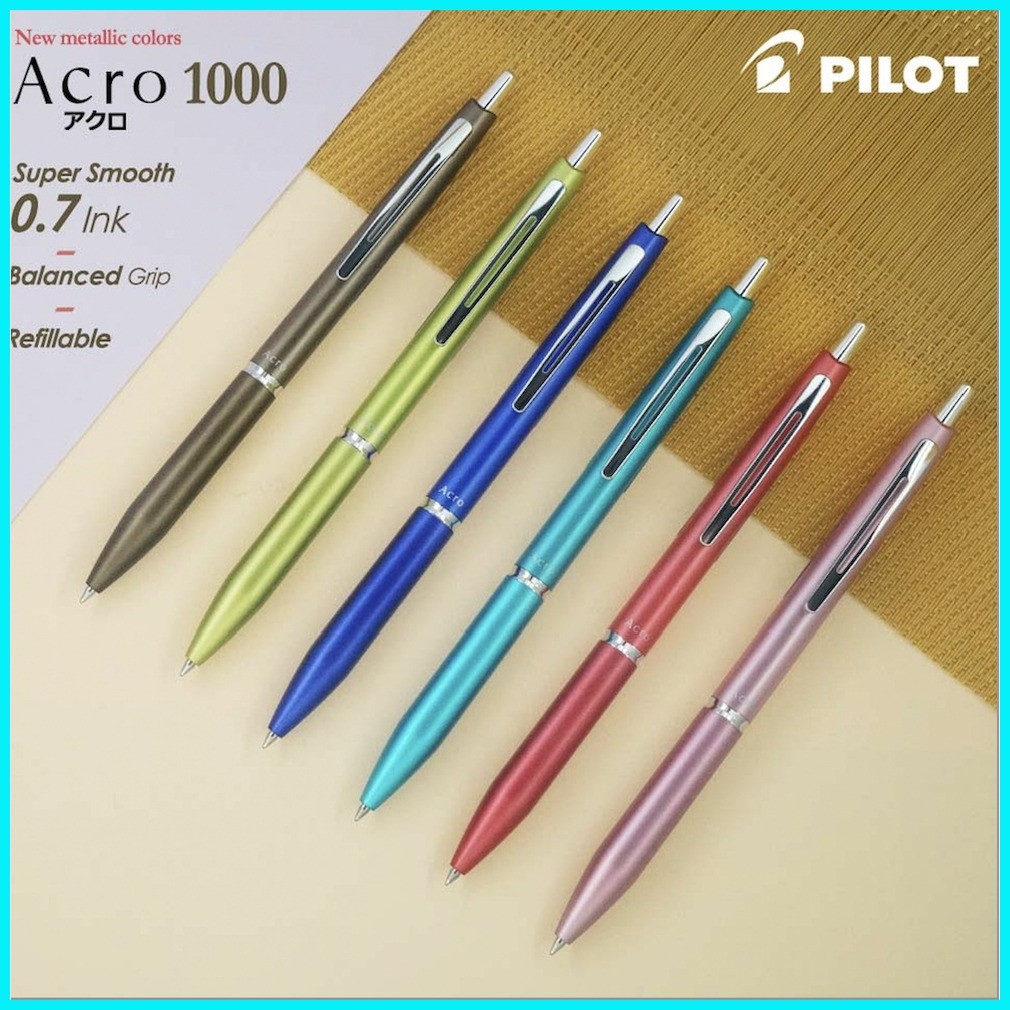 Pilot Acroball 1000 Acro1000 0.7mm retractable pen with case ( 1 piece ) | Shopee Philippines