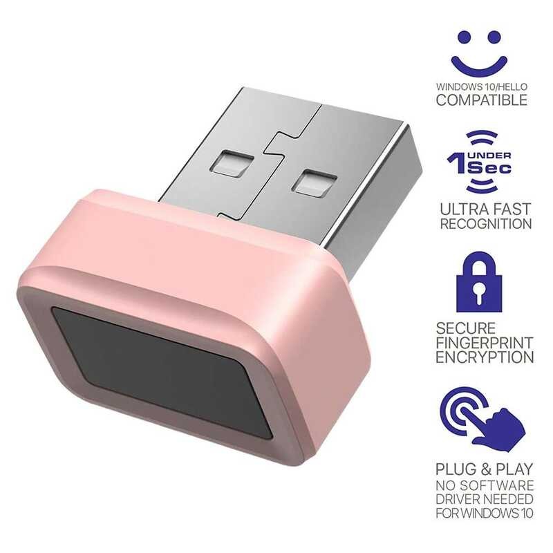 Key USB Biometric Scanner 360° Touch Windows Hello FIDO U2f Mini ...