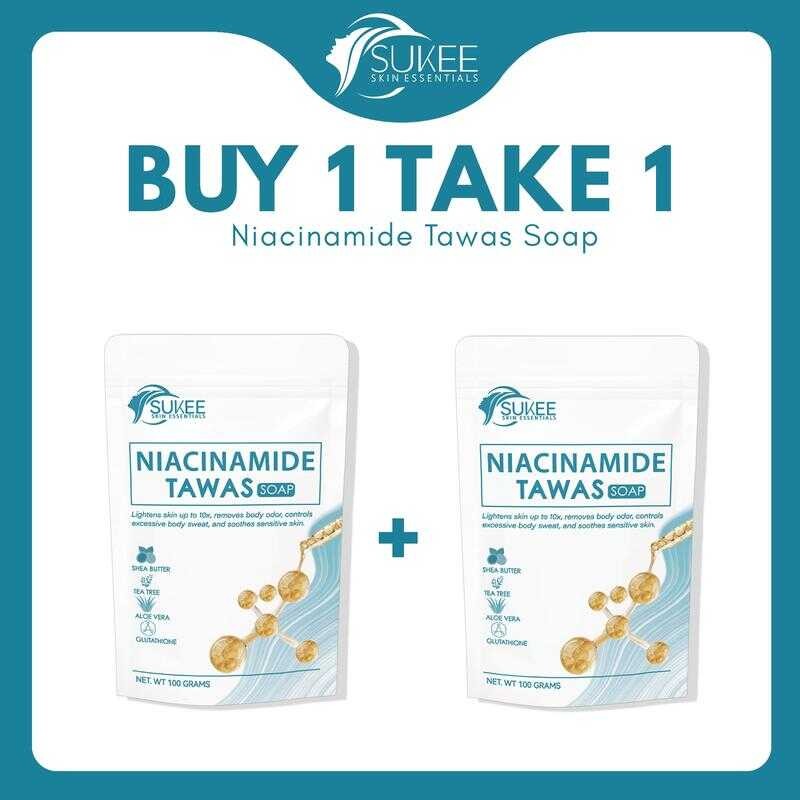 753 BUY 1 TAKE SUKEE Niacinamide Tawas Soap 100G Removes Body Odor And ...