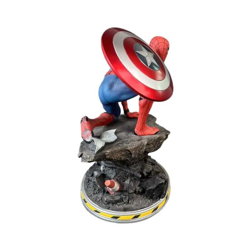 Avengers Captain America Civil War Spider-Man Holding Shield Scene GK ...