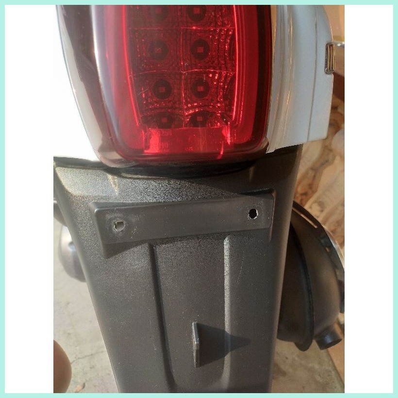 BENELLI PANAREA 125 NEW LTO PLATE NUMBER BRACKET WITH STAINLESS BOLTS ...
