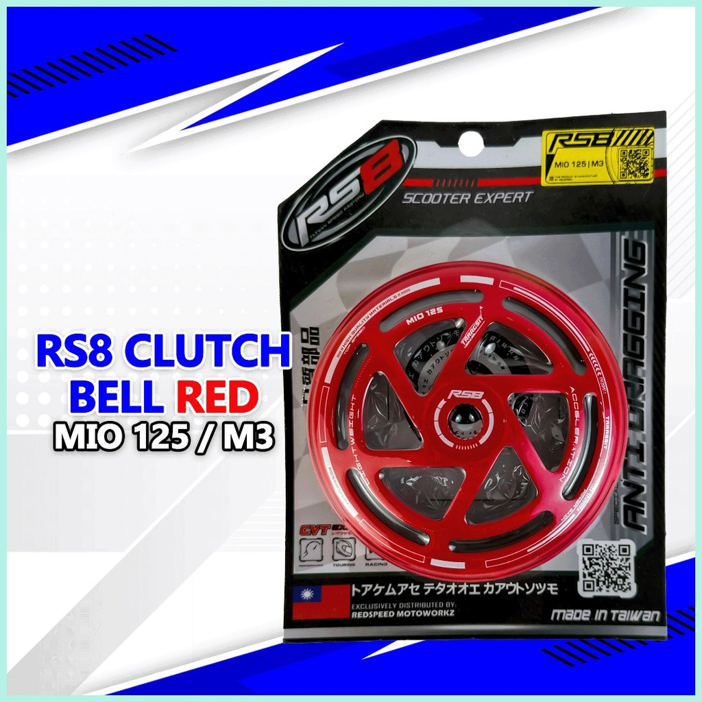 RS8 CLUTCH BELL (RED & BLACK) | Shopee Philippines