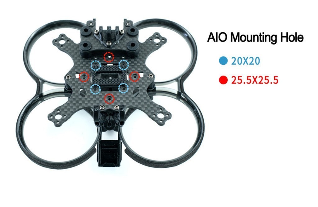 AXISFLYING CINEON C20 2 Inch / C25 2.5 Inch Drone Frame KIT Support For ...