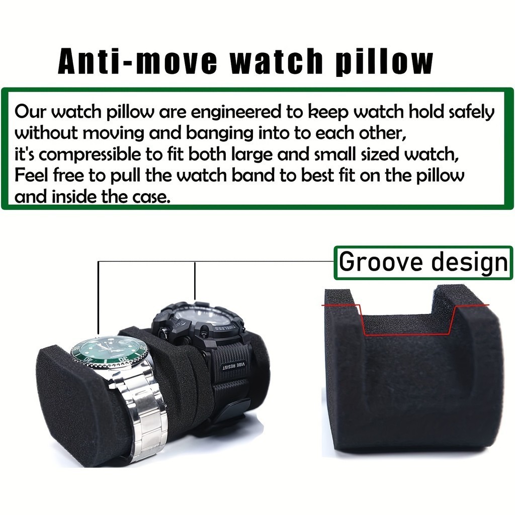 5 Slots Watch Storage Bag for Men Women Watch Storage Box Wristwatch ...