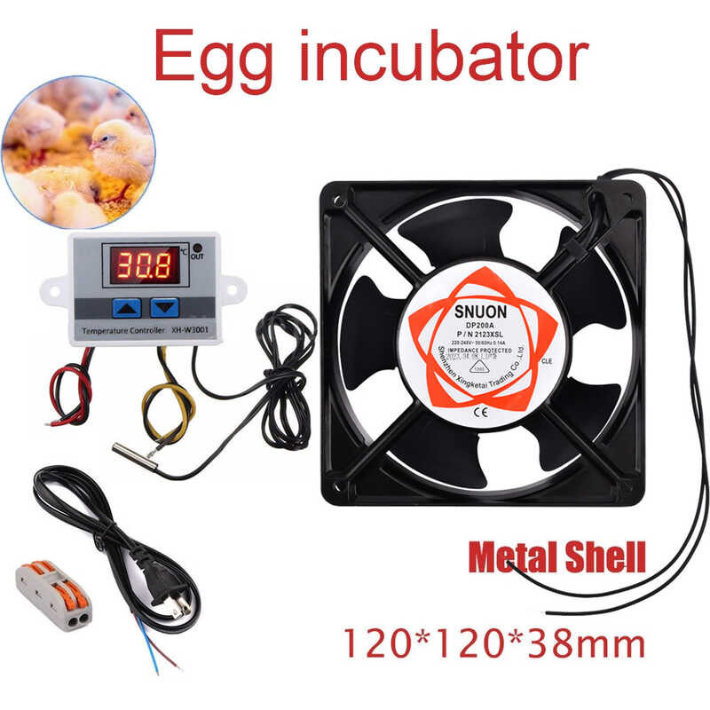Egg Bundle Thermostat Metal Temperature / Fan + Incubator XH [UNK ...