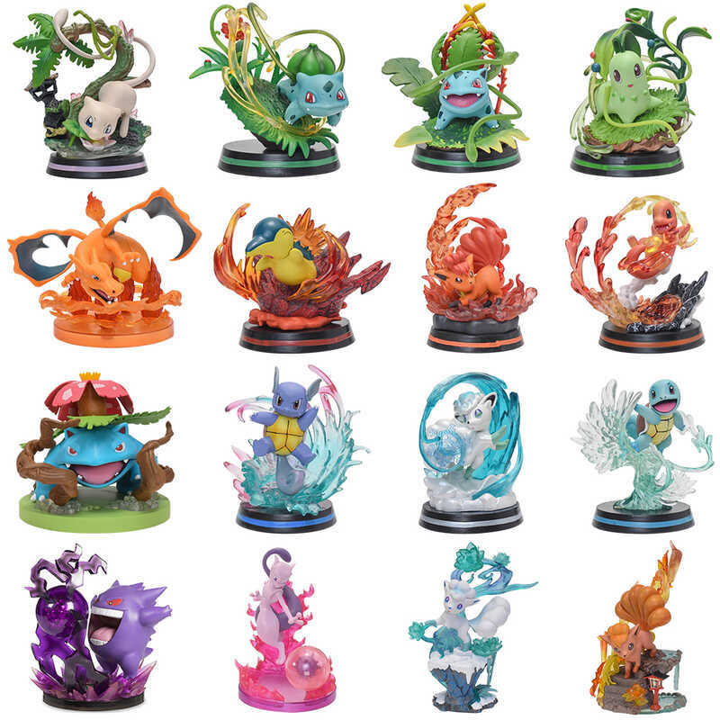 Vulpix Action Alolan Model Doll Ivysaur Gengar Charizard Anime PVC ...