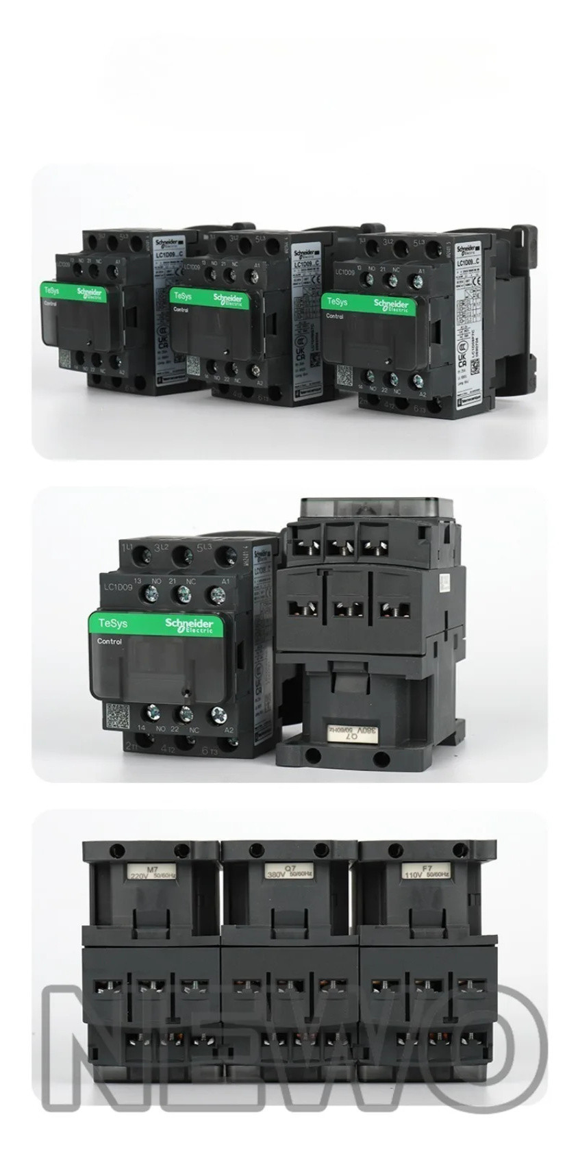 100% New and Original Schneider AC Three-pole Contactor 3P LC1D25B7C ...