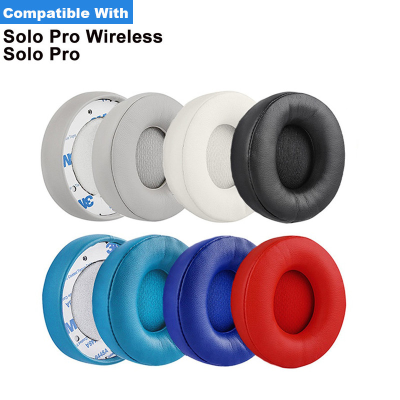 Replacement Headphone Ear Pads For Solo Pro Headset Soft Foam EarPads ...