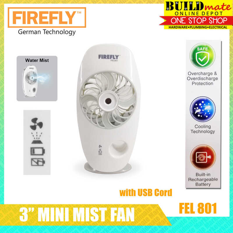 3 FIREFLY Pulgada Multi-Functional Handy Mist Fan Fel801 Sa Built-In ...