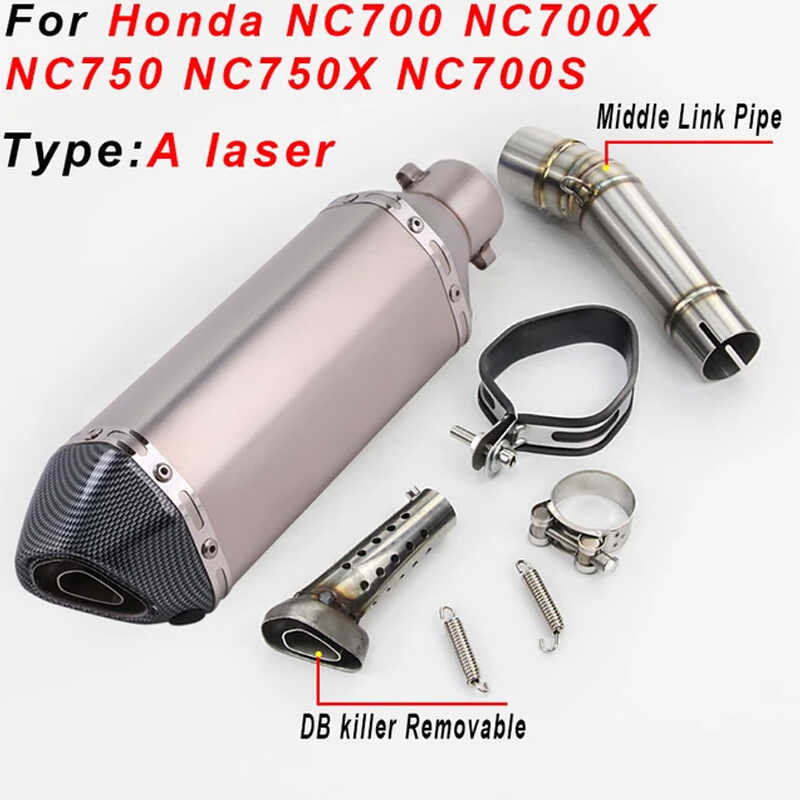 Slip On For Honda Nc700 Nc700x Nc750 Nc750x Nc750s Motorcycle Exhaust ...