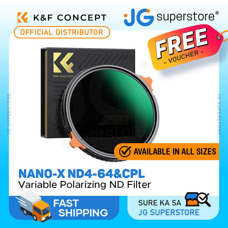 Concept K&F Nano-X Series 2-In-1 MRC Nd4-64&Cpl Variable Nd/Pl Neutral Density & Polarizing ...