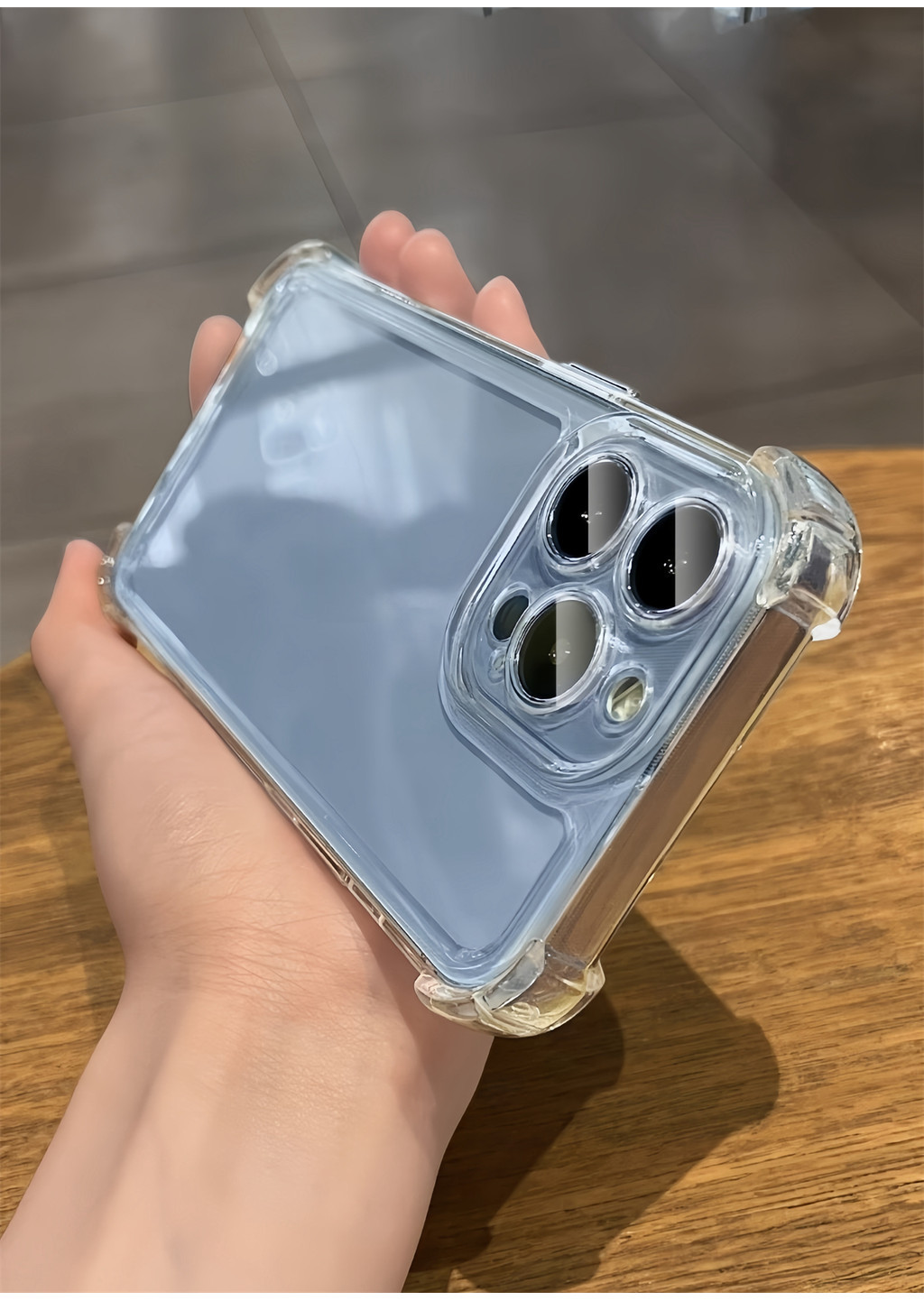 Four Corner Shockproof Transparent Phone Case for IPhone 15 14 13 12 11 ...