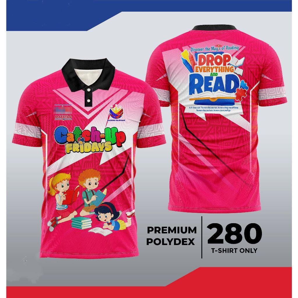 CATCH-UP Friday Reading Day Uniforms Unisex Polo Shirts deped Ladies ...