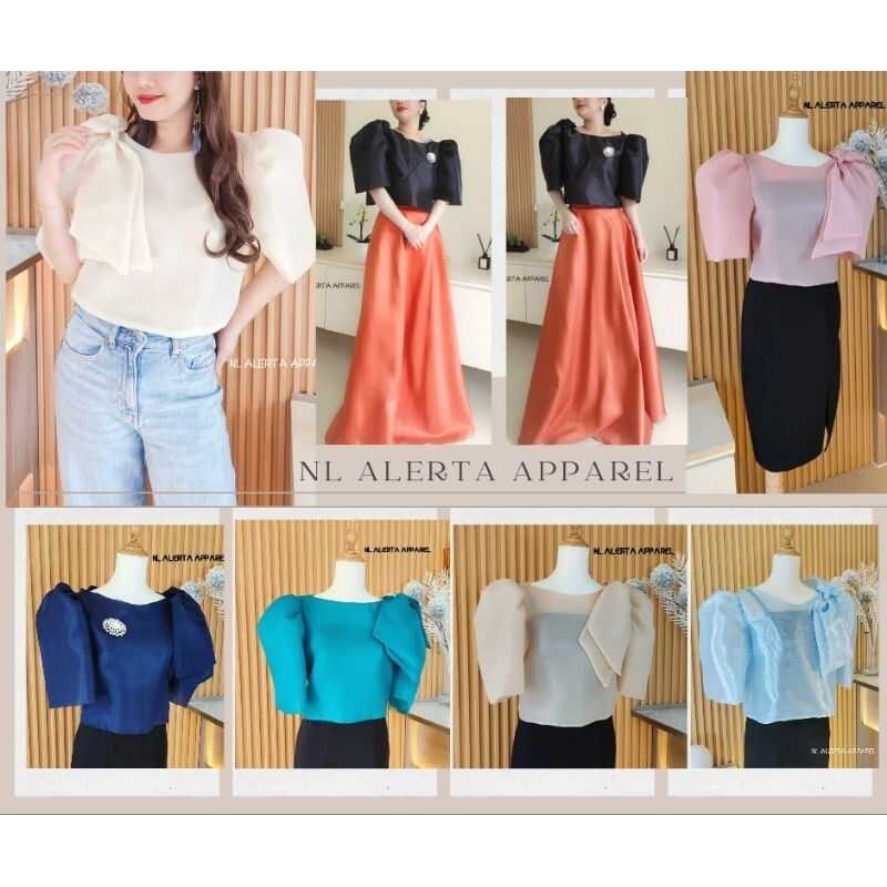 COD MODERN FILIPINIANA PIA CROP TOP AT Loob Damit Para Sa Mga Babae ...