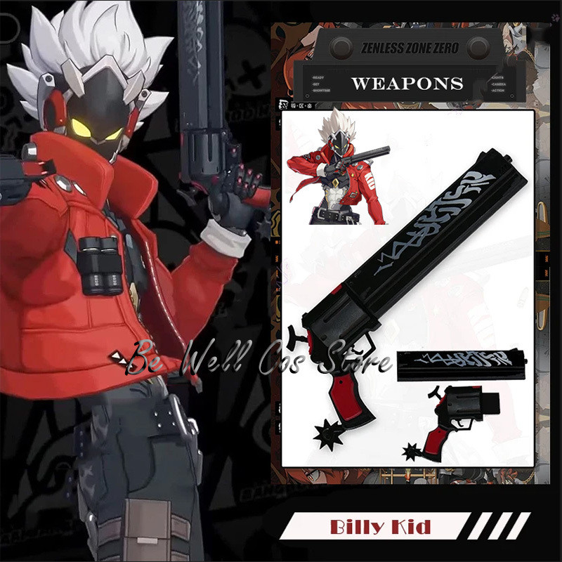 § ZZZ Game Zenless Zone Zero Billy Kid Cosplay Gun Weapons 3D Print ...