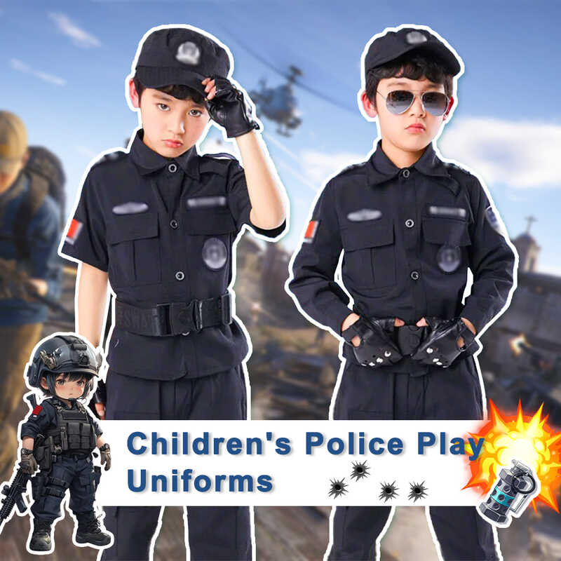 In vogue Children SWAT Army Cosplay Uniform Clothing Gift Set Party Boy ...