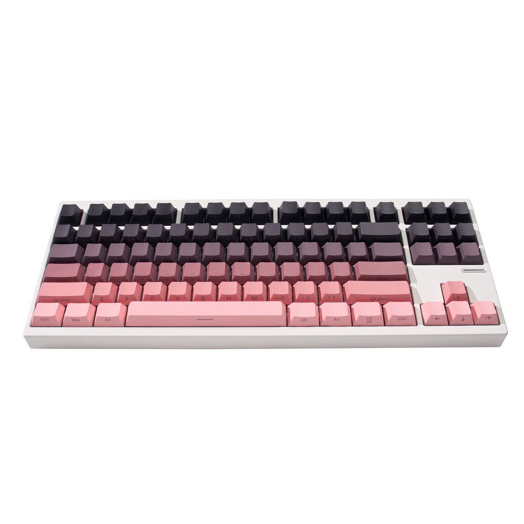 Blackberry Keycaps Gradient Black Pink RGB Shine through Side Print PBT ...