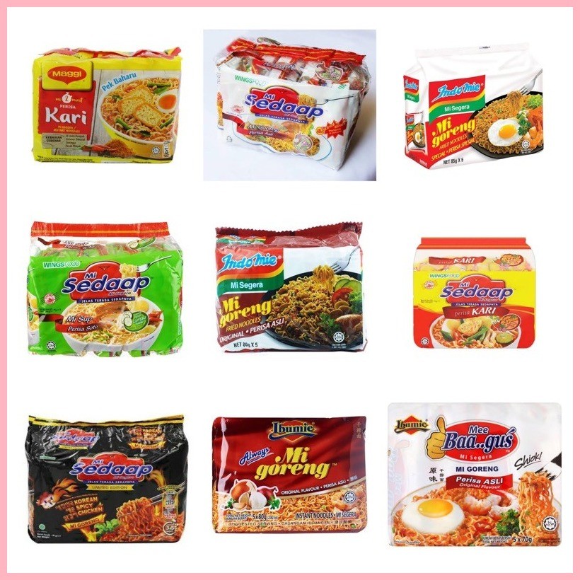 ஐ (PACK)Maggi Kari/Mi Sedaap Mi Goreng/ Mi Sup Instant Noodles/Indomie ...