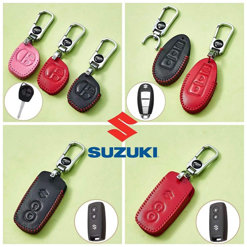 Car remote key case, leather, 2 buttons, for Suzuki Grand Vitara Swift ...