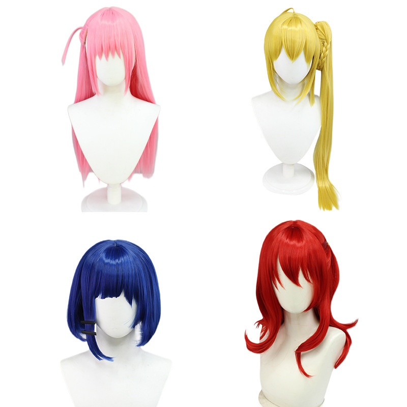 Anime Bocchi The Rock Gotou Hitori Yamada Ryo Wig Cosplay Props Heat ...