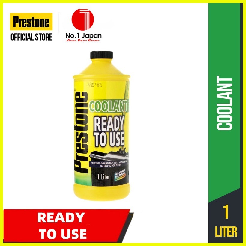 Prestone coolant ready to use 1L green Prevents overheating rust ...