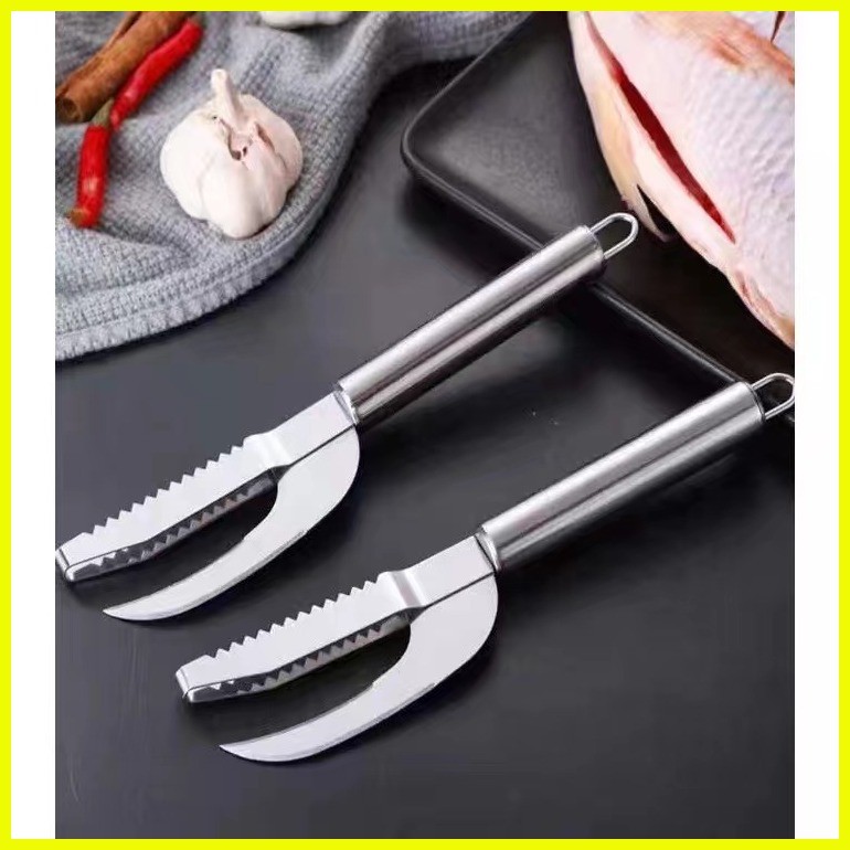 ∆ ENC Fish Scaler, Stainless Steel Fish Scales Remover Easily Remove ...
