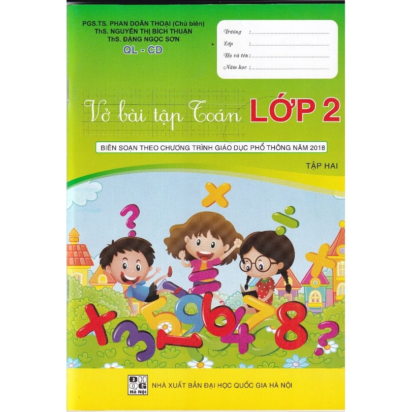 Book - Grade 2 math exercise book, volume 2 - Canh Dieu (Compiled ...