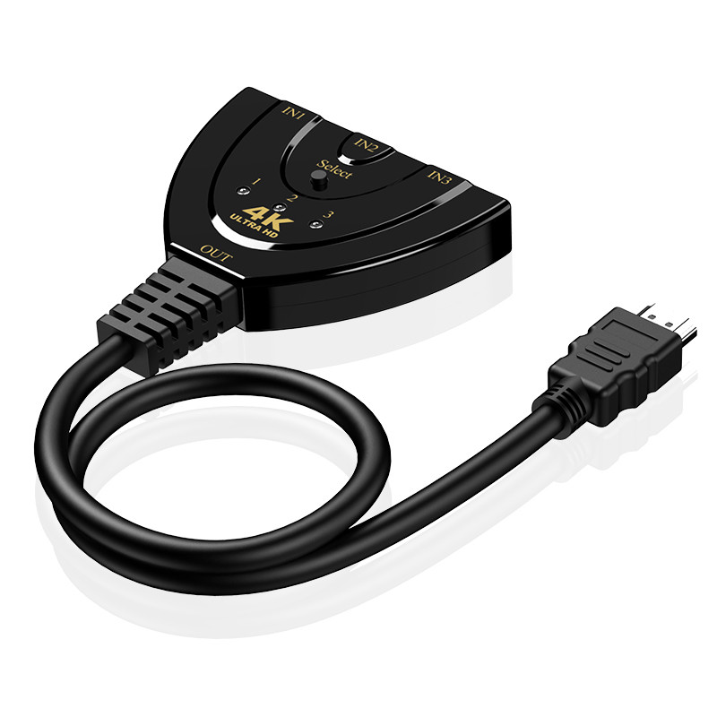 4K HDMI Switcher 3 Port HDMI Switch 3 in 1 Out with High Speed Switch ...