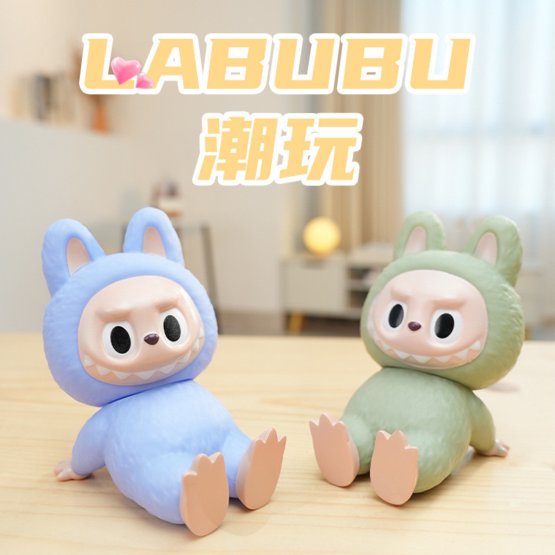 3PCS Labubu Mobile Phone Holder Stands Desktop Decoration Ornament Cute ...