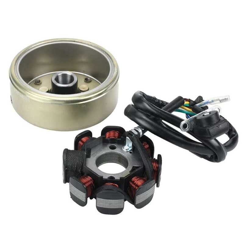 Motorcycle Parts and Accessories Magneto Stator 8-Pole, with Lighting ...