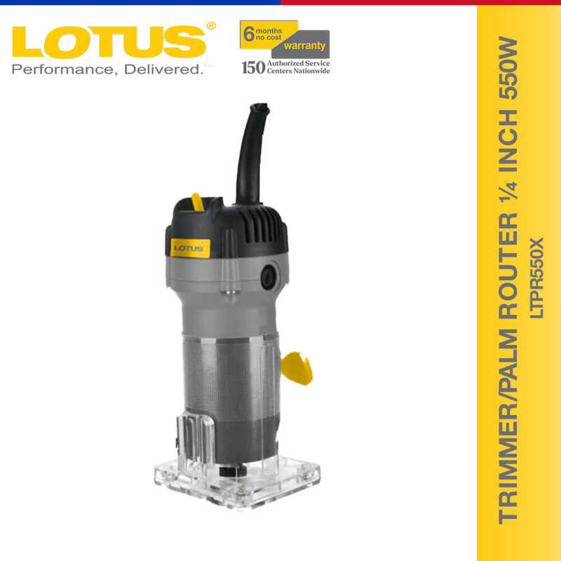 Lotus Trimmer/Palm Router ¼ Inch 550W Ltpr550x - Power Tools | Shopee ...