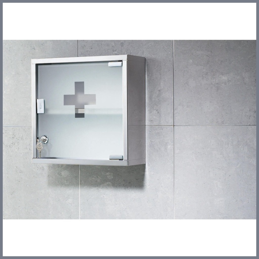 Push Open Stainless Hinge Catch Set for Glass Cabinet Single Door Only ...