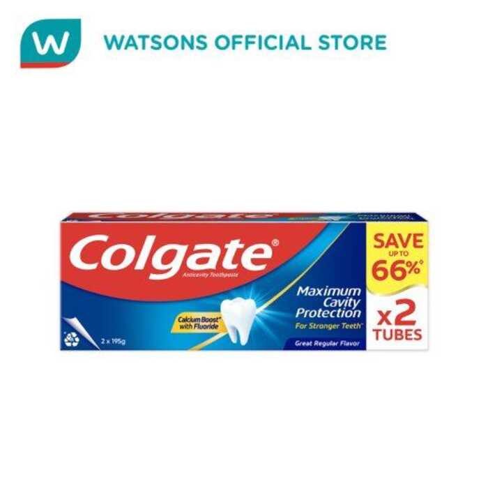 COLGATE Maximum Cavity Protection Great Regular Flavor Anti-Cavity ...