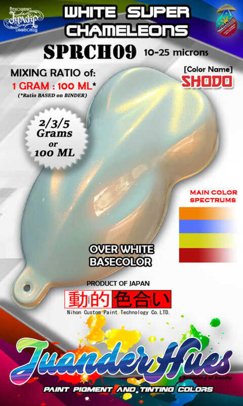 Super Hyper Chameleon Hypershift Ultrashift Pigment Powder 7 Colors Green Yellow Red Chromaflair ...