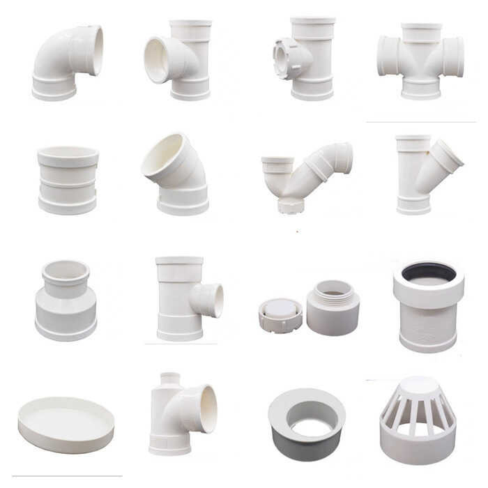 ♣ PVC Drainage Pipe Fittings 50 75 110 160 Rotating Direct Reducing ...