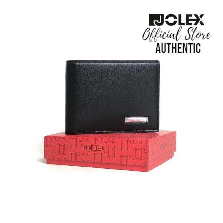 Jolex WITH BOX Men's Wallet Short Solid Color Business Card Holder For ...