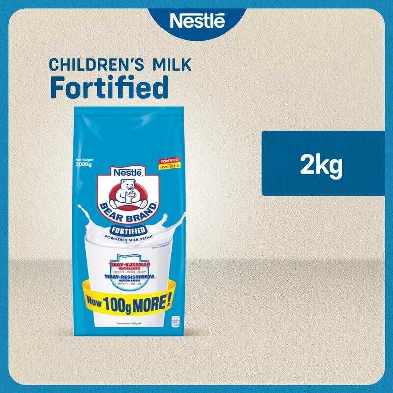 BEAR BRAND Fortified Powdered Milk Drink 2Kg - With Tibay Resistensya ...