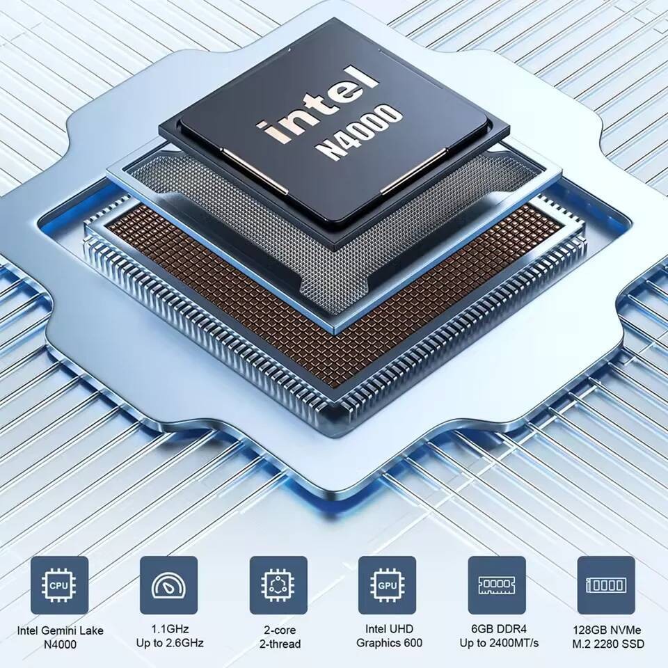 M2 MLLSE Air Mini PC Intel Celeron N4000 Window11 6GB RAM 128GB ROM ...