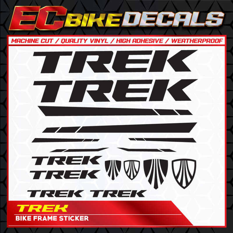 EC BIKE DECALS Trek Bike Frame Vinyl Stickers For Mountain Bike/Road ...