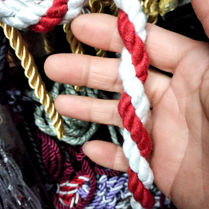 25mm Thick Three-Ply Colorful Cotton Rope Double Twist Rope Braided ...