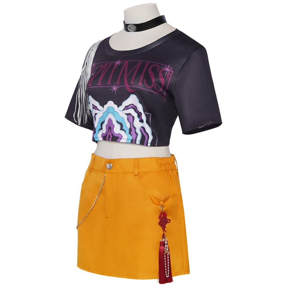 Kpop Demon Hunters Rumi Zoey Mira Cosplay Huntrix Costume For Girls ...