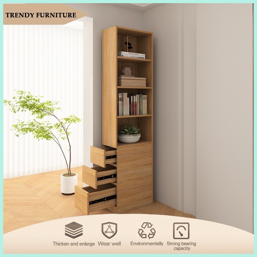 Storage bookshelf, display cabinet, drawer cabinet, living room floor ...