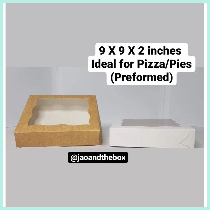 9x9x2, 9x9x3, 8x8x2 INCHES (10 PCS, 25 PCS) PIE BOX, Reversible ...