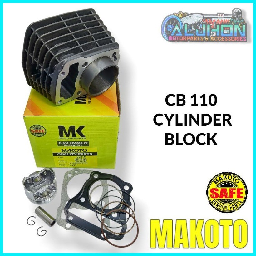 MAKOTO CB110 Honda CYLINDER BLOCK SET STANDARD SIZE | Shopee Philippines