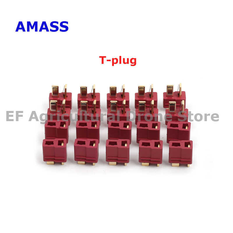 100% Amass T Plug T-Plug Connector Set Male Female For FPV Lipo Battery ...