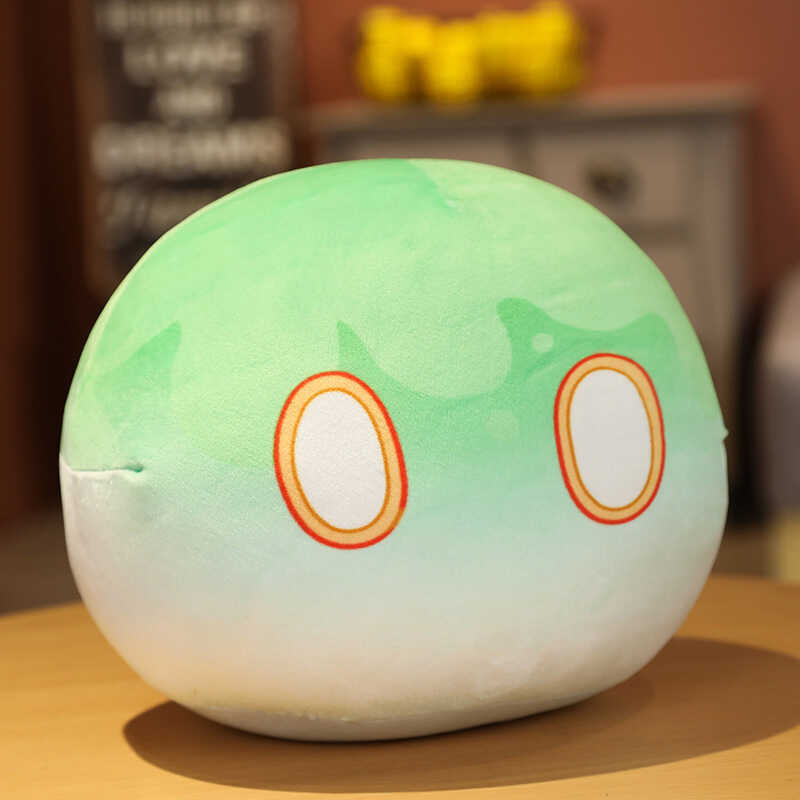 Xj 30Cm Genshin Impact Slime Plush Toy Element Anemo Electro Pyro Cryo ...