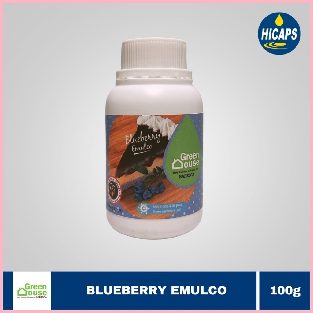 ๑ Hicaps Green House Blueberry Emulco 100g (Flavor And Color) | Shopee ...