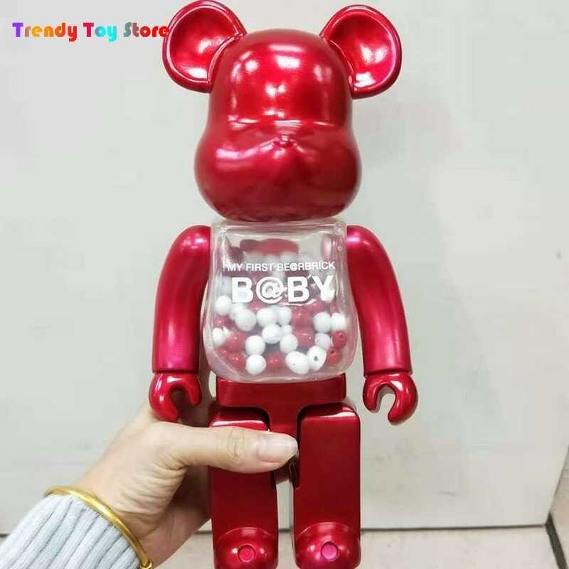 28Cm Original 400% BEARBRICK Building Block Bear DIY Paint Dolls Art ...