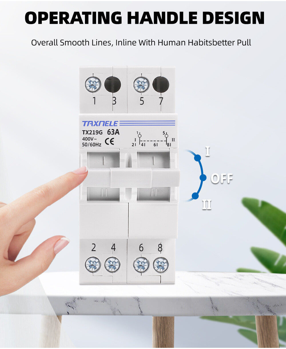 MTS Dual Power Manual Transfer Switch Interlock Circuit Breaker 2P 40A ...